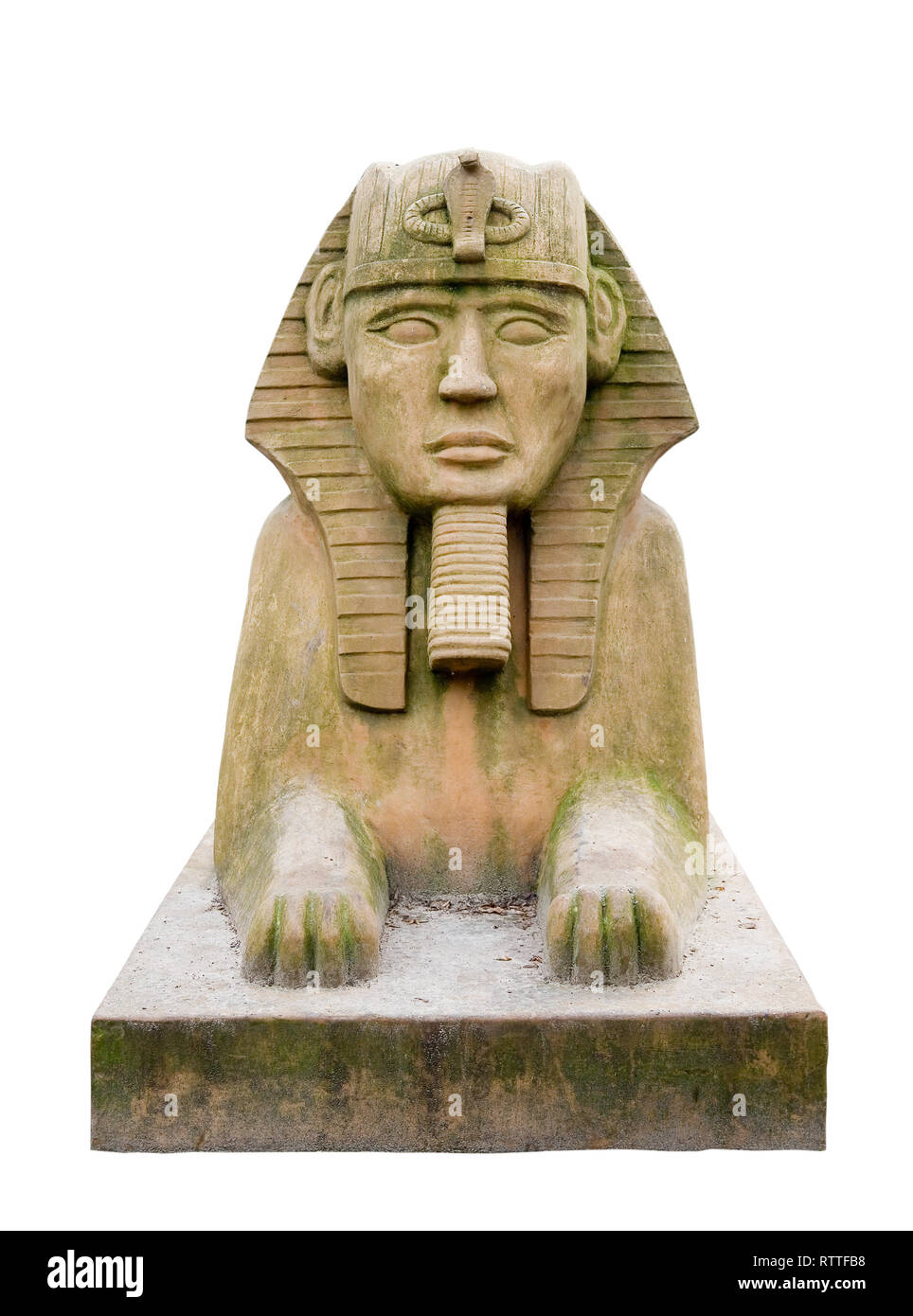 ancient sphinx isolated on white background Stock Photo - Alamy