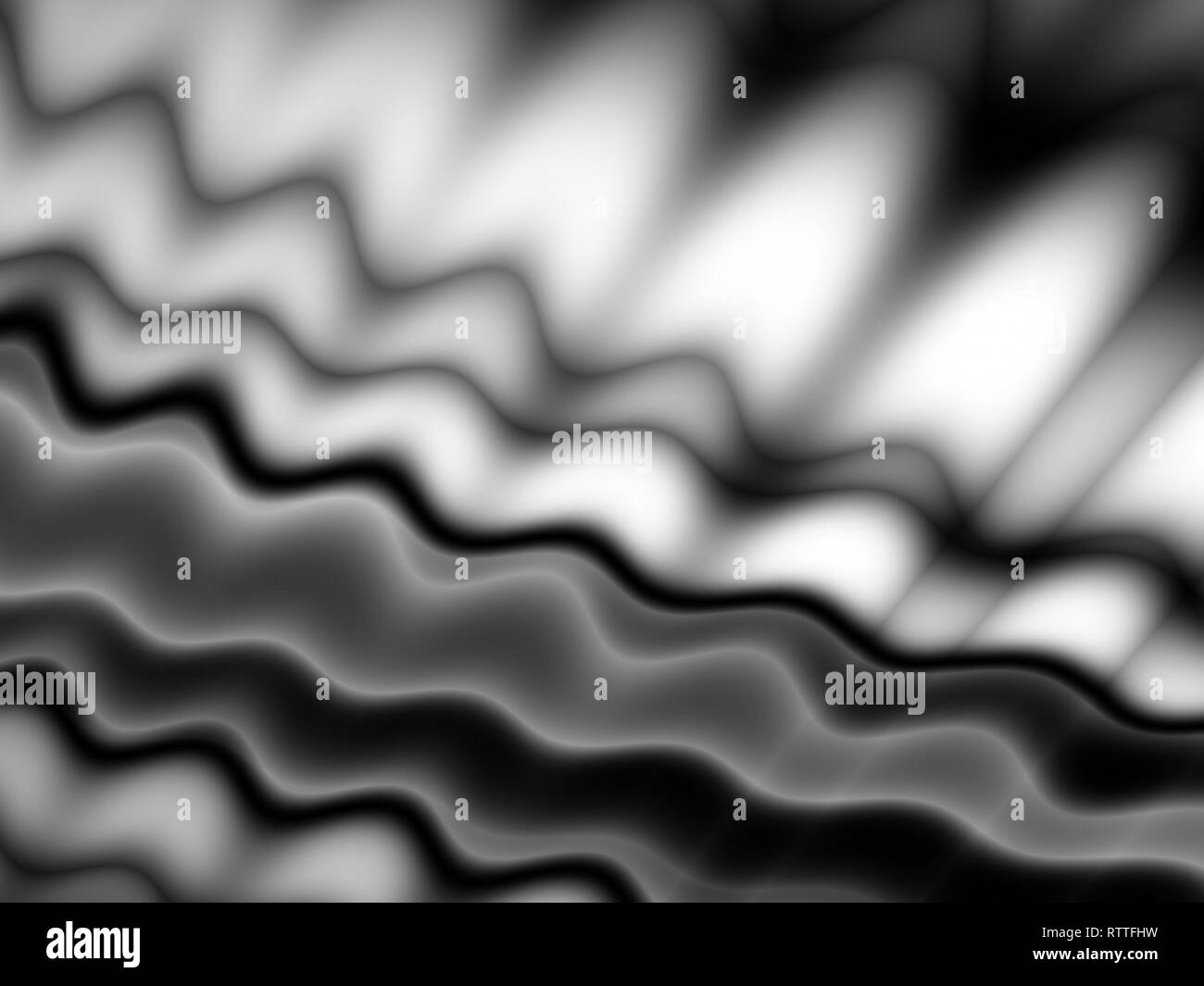 Wave fantasy monochromatic abstract background Stock Photo - Alamy
