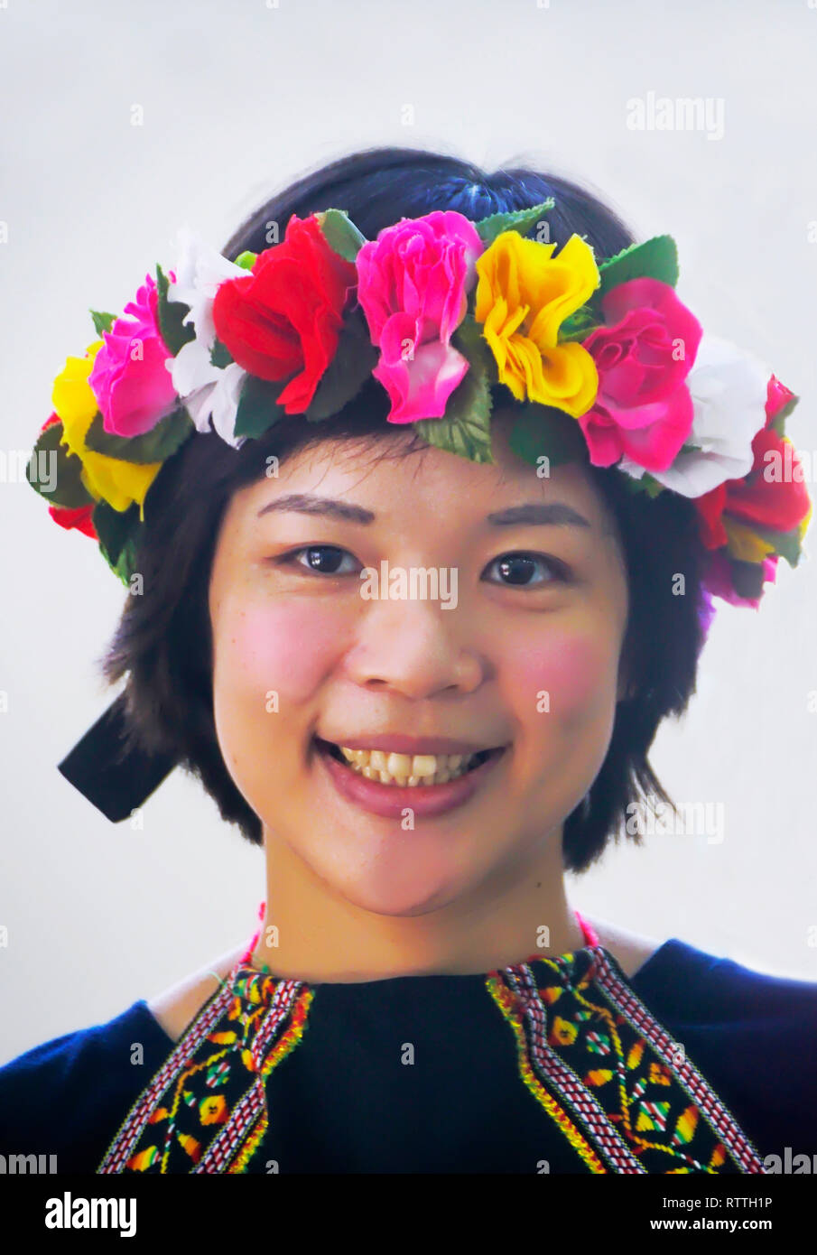 Teenage girl in Keelung, Taiwan Stock Photo - Alamy