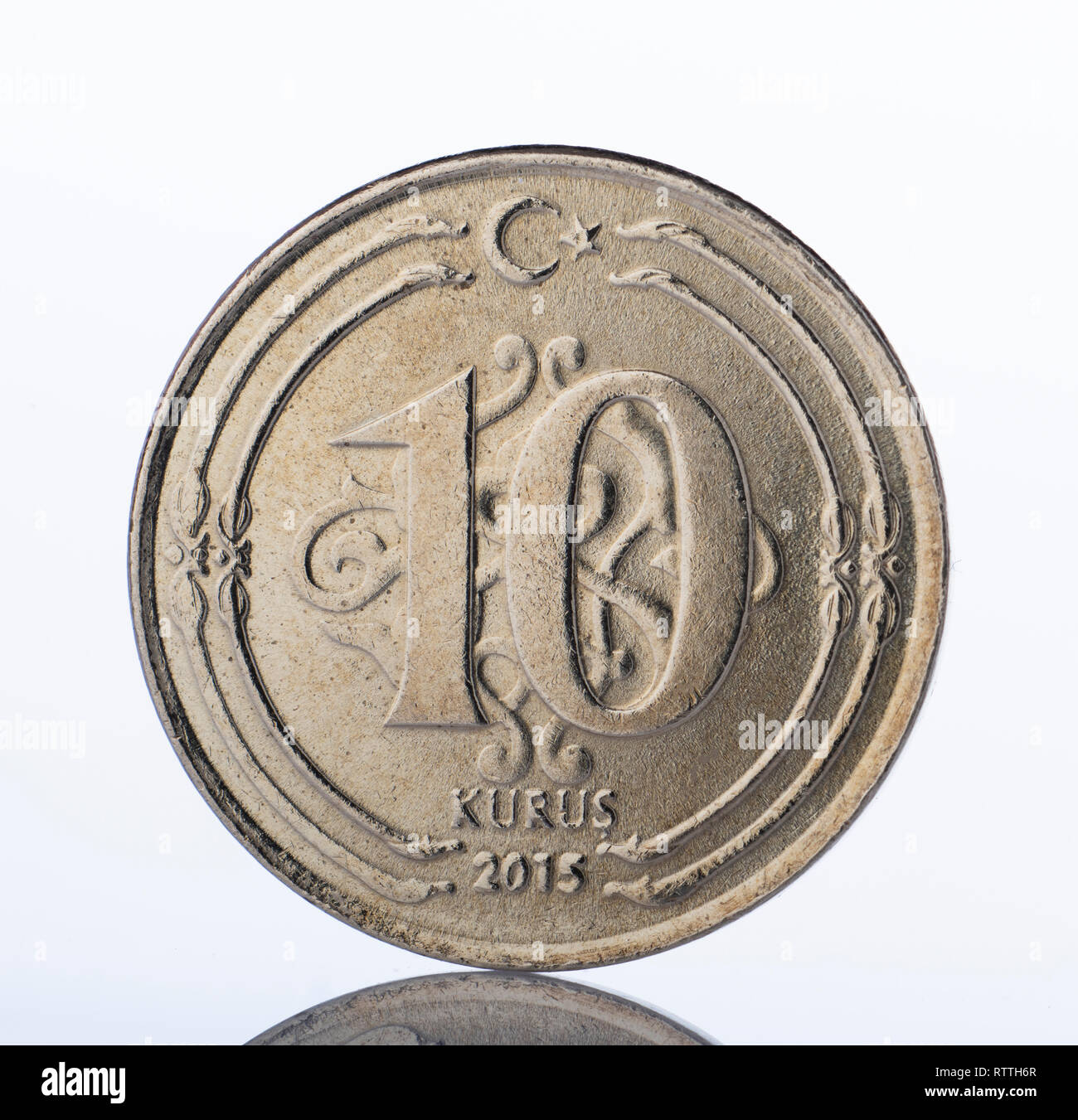 1 turkish lira coin hi-res stock photography and images - Alamy