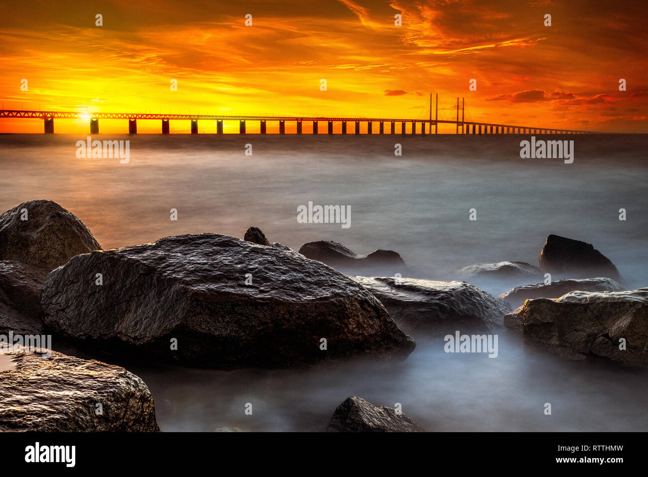 The Oresund Bridge Stock Photo - Alamy