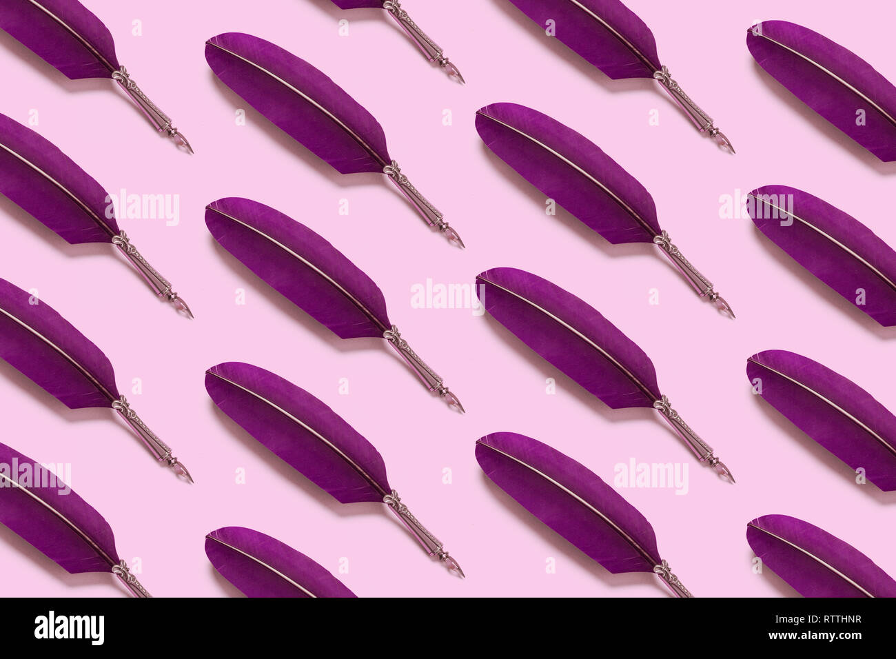 Pink Quill High Resolution Stock Photography and Images - Alamy