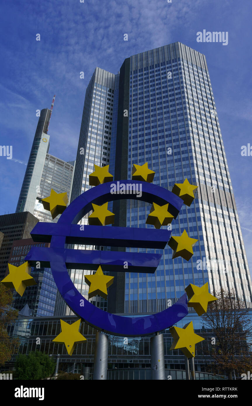 Frankfurt Euro Sign Stock Photo - Alamy