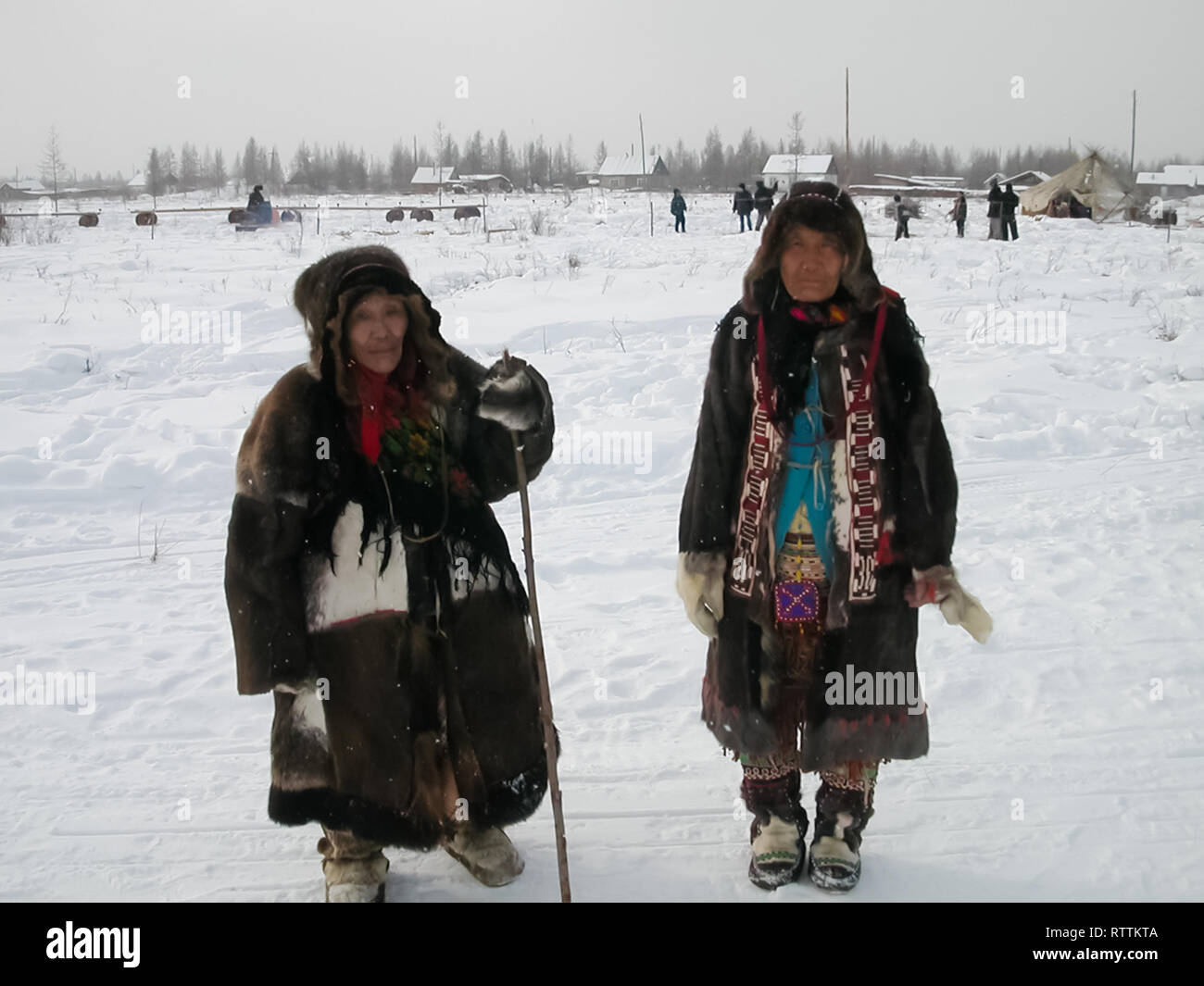 Bilibino, Chukotka, Russia - January 21, 2015: National Chukchi ...