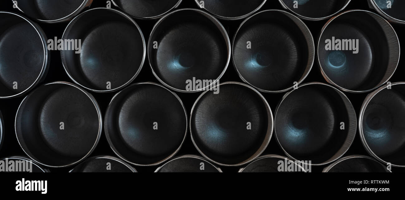Industrial steel pipe background Stock Photo - Alamy