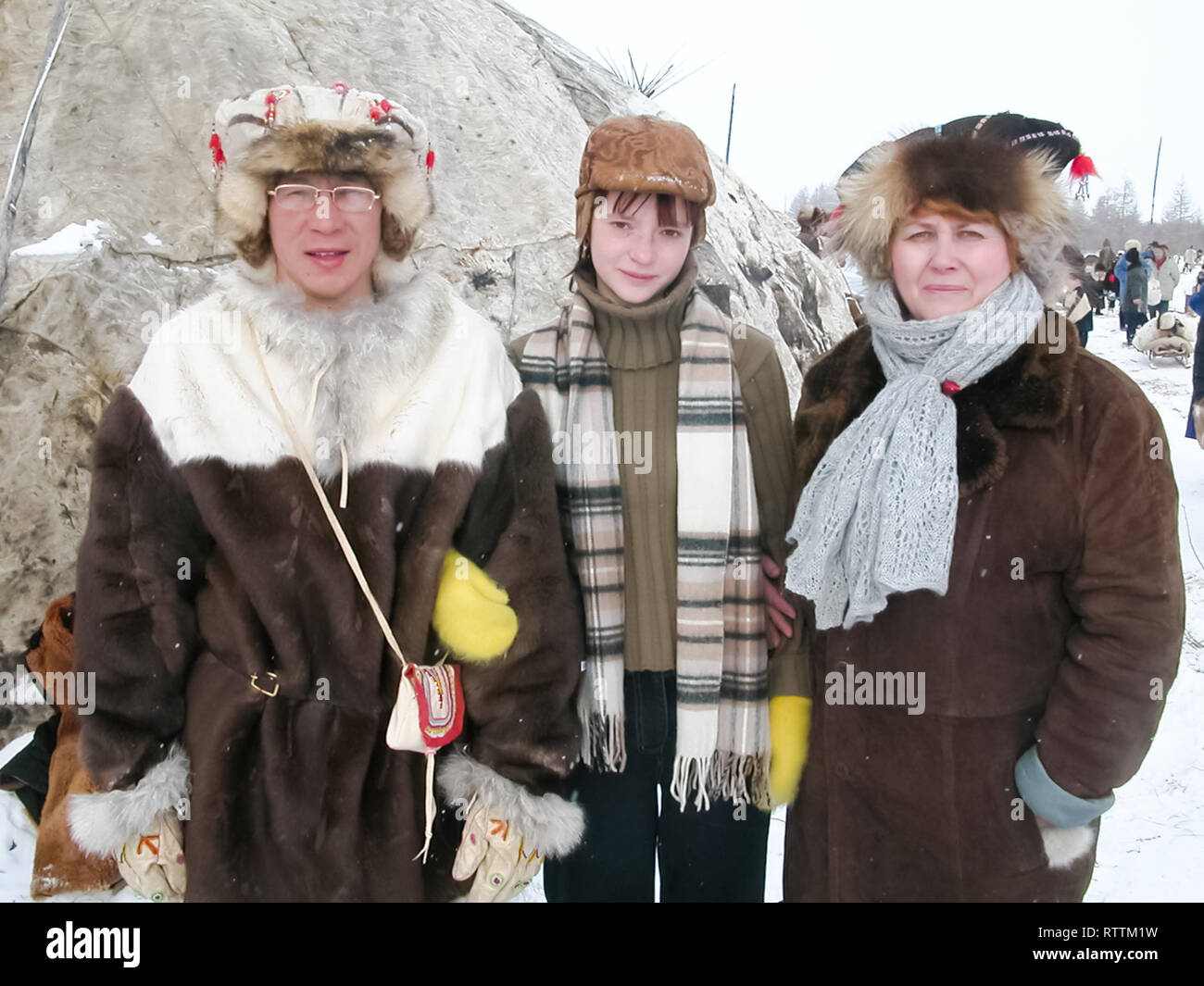 Bilibino, Chukotka, Russia - January 21, 2015: National Chukchi ...