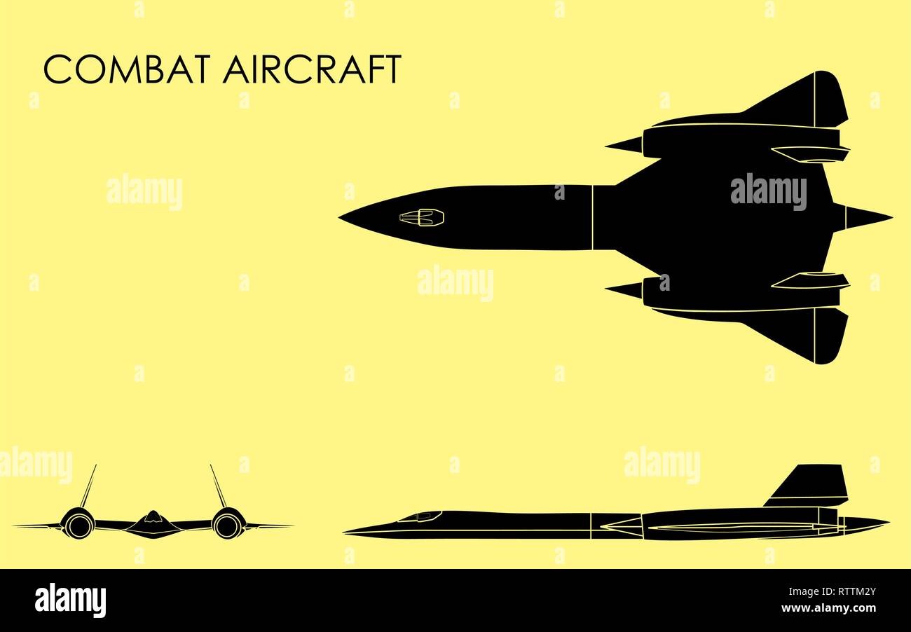 Combat Aircraft black fill Stock Vector Image & Art - Alamy
