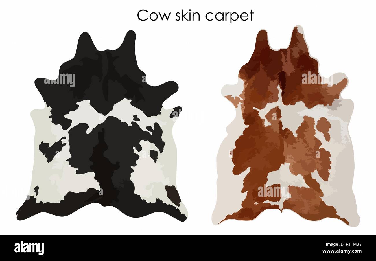 Cow skin carpet Stock Vector Image & Art - Alamy