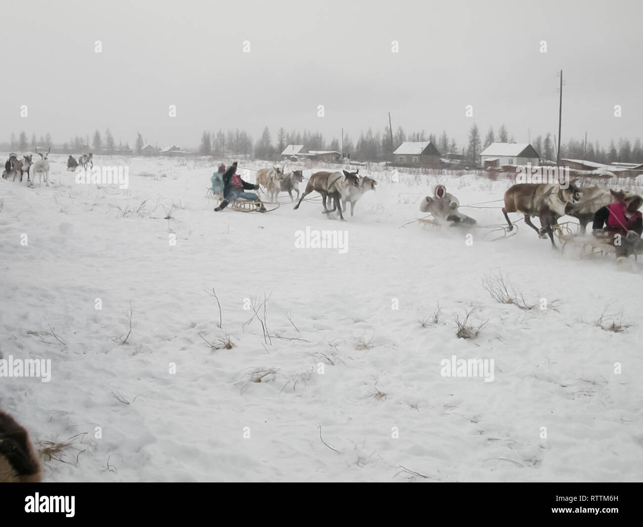 Bilibino, Chukotka, Russia - January 21, 2015: National Chukchi ...