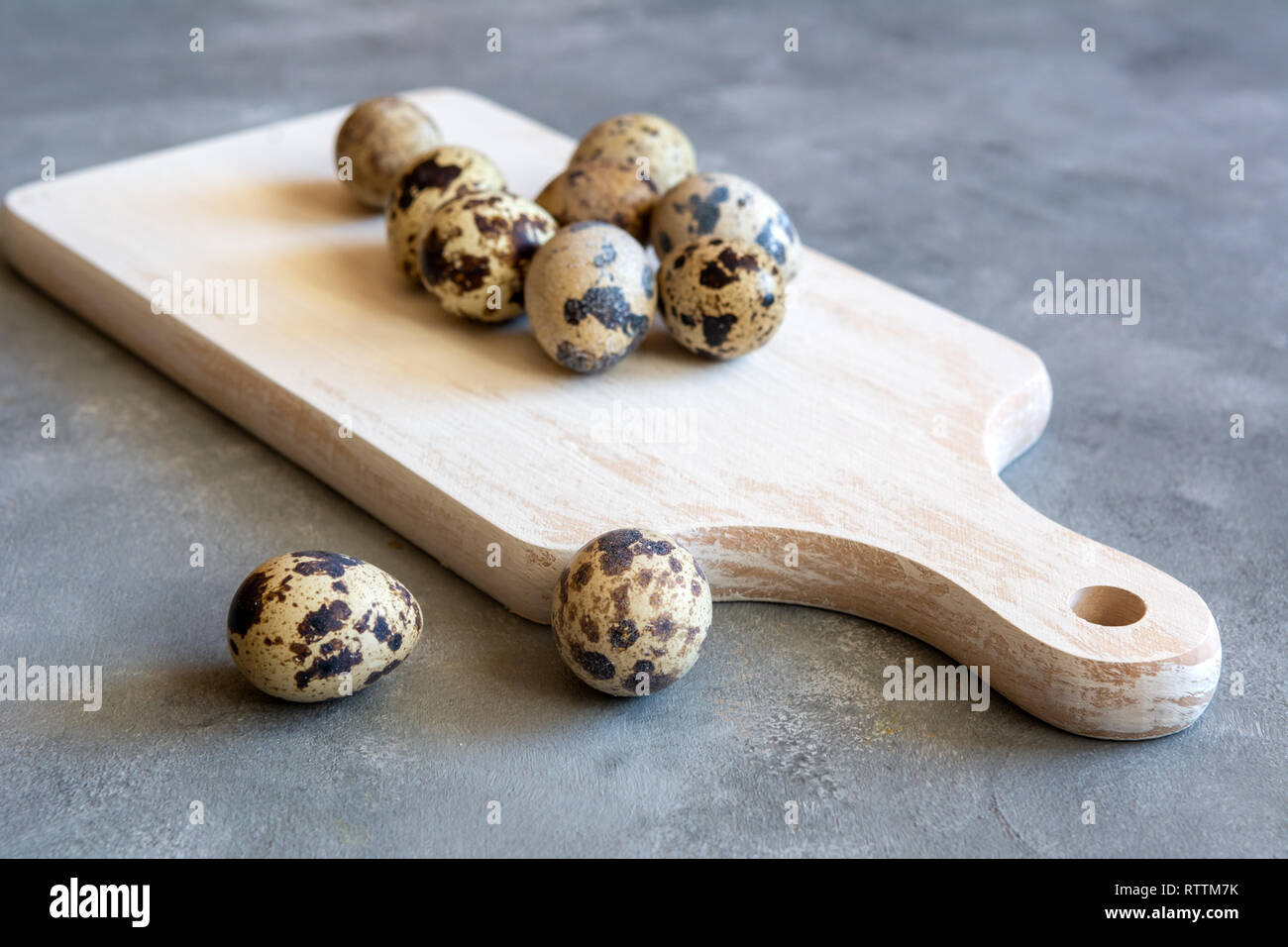 Fresh organic quail eggs, a delicacy in many parts of the world Stock ...