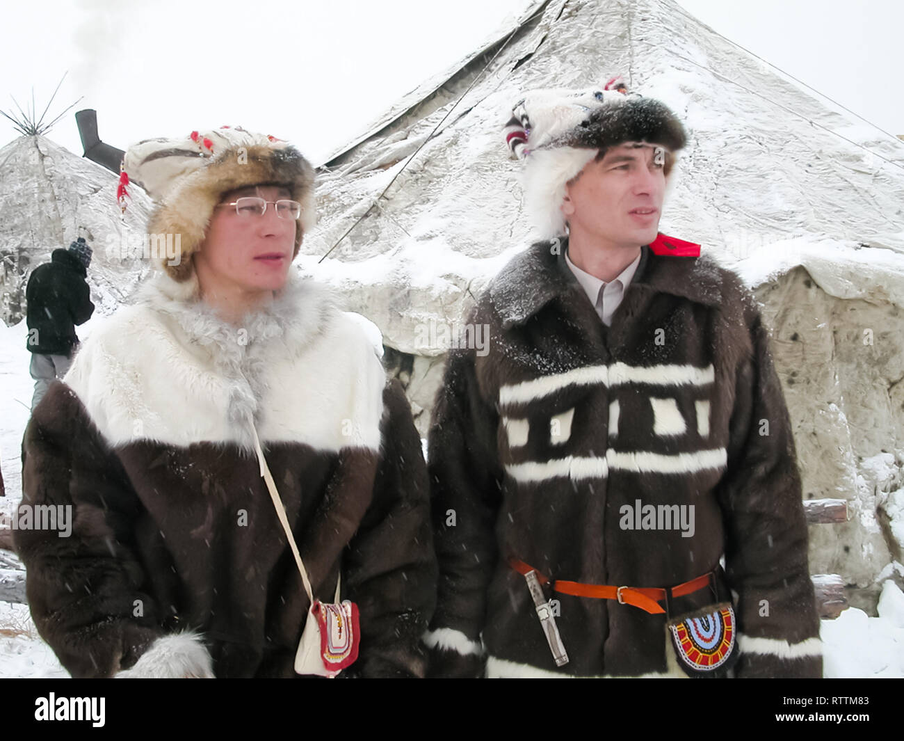 Bilibino, Chukotka, Russia - January 21, 2015: National Chukchi ...