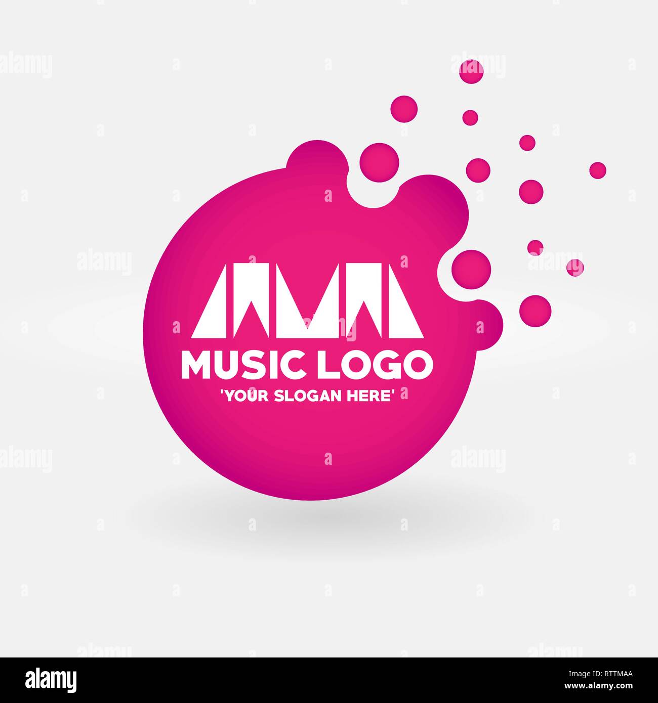 Round bubbles music logo, vector, illustration, eps file Stock Vector ...