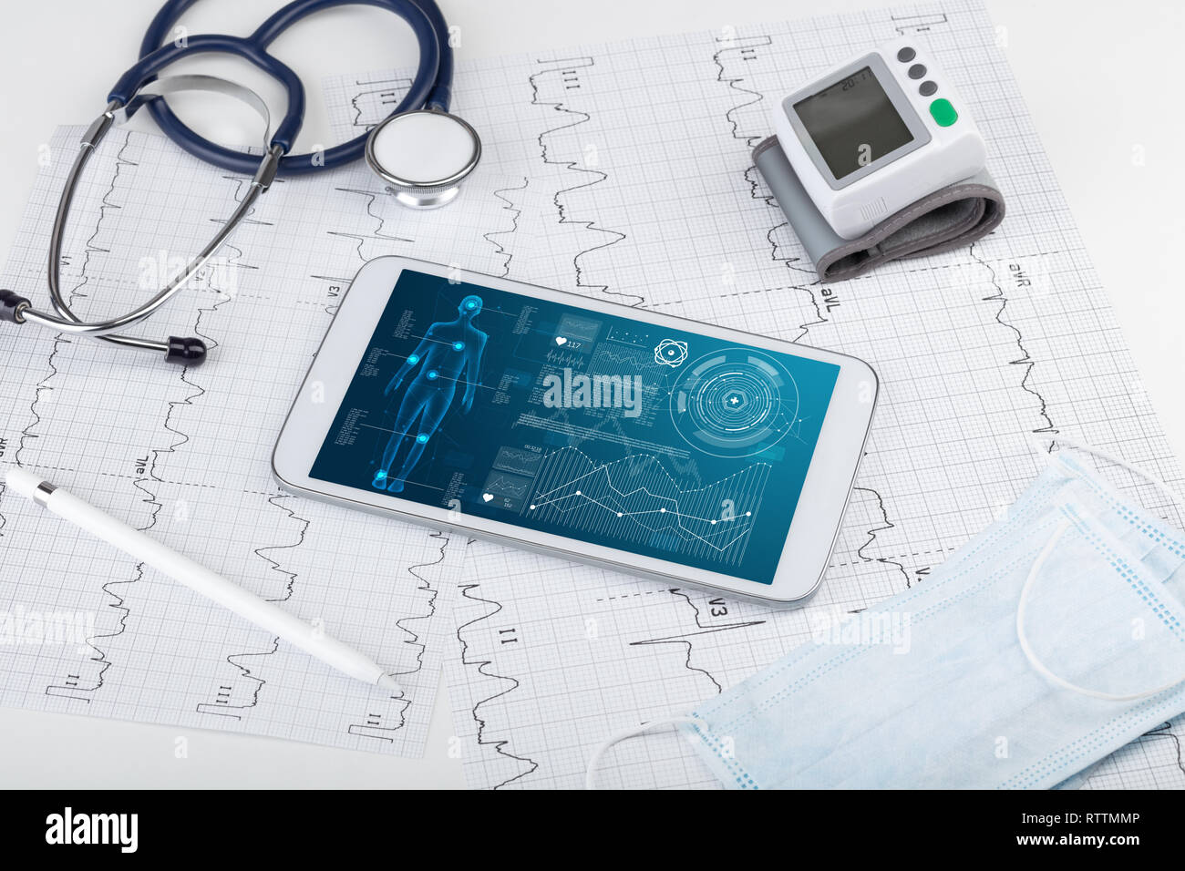 Medical full body screening software on tablet and healthcare devices ...