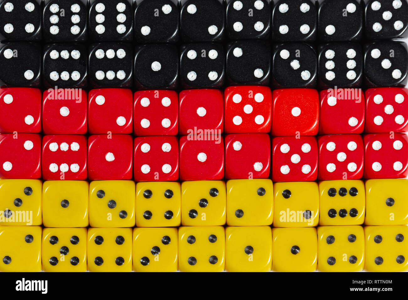National flag of Germany in background of dices Stock Photo - Alamy