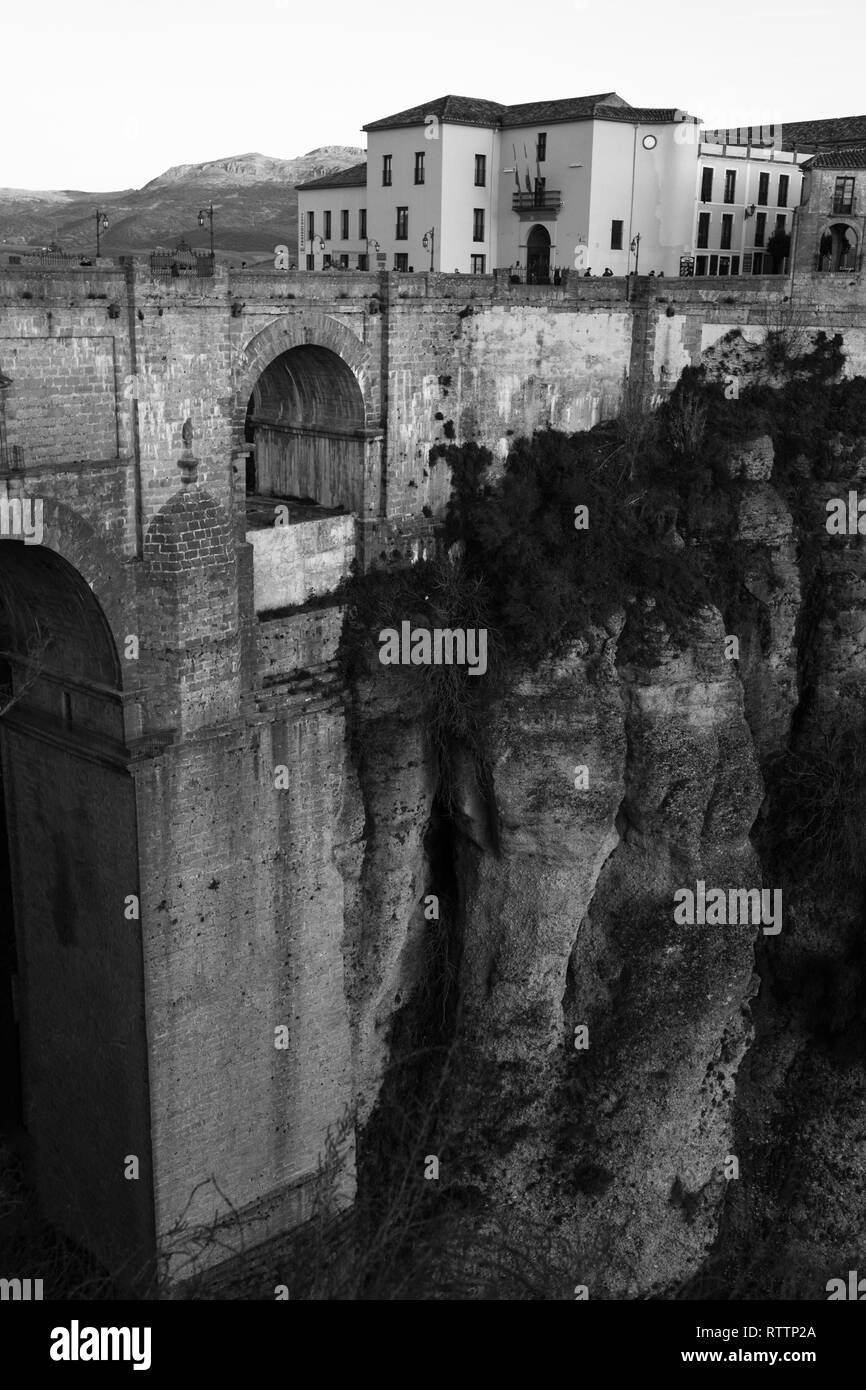 Ronda, spain, bridge Black and White Stock Photos & Images - Alamy