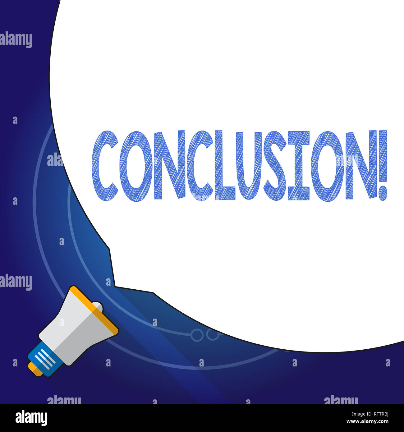 Text sign showing Conclusion. Conceptual photo Ending a storey with ...