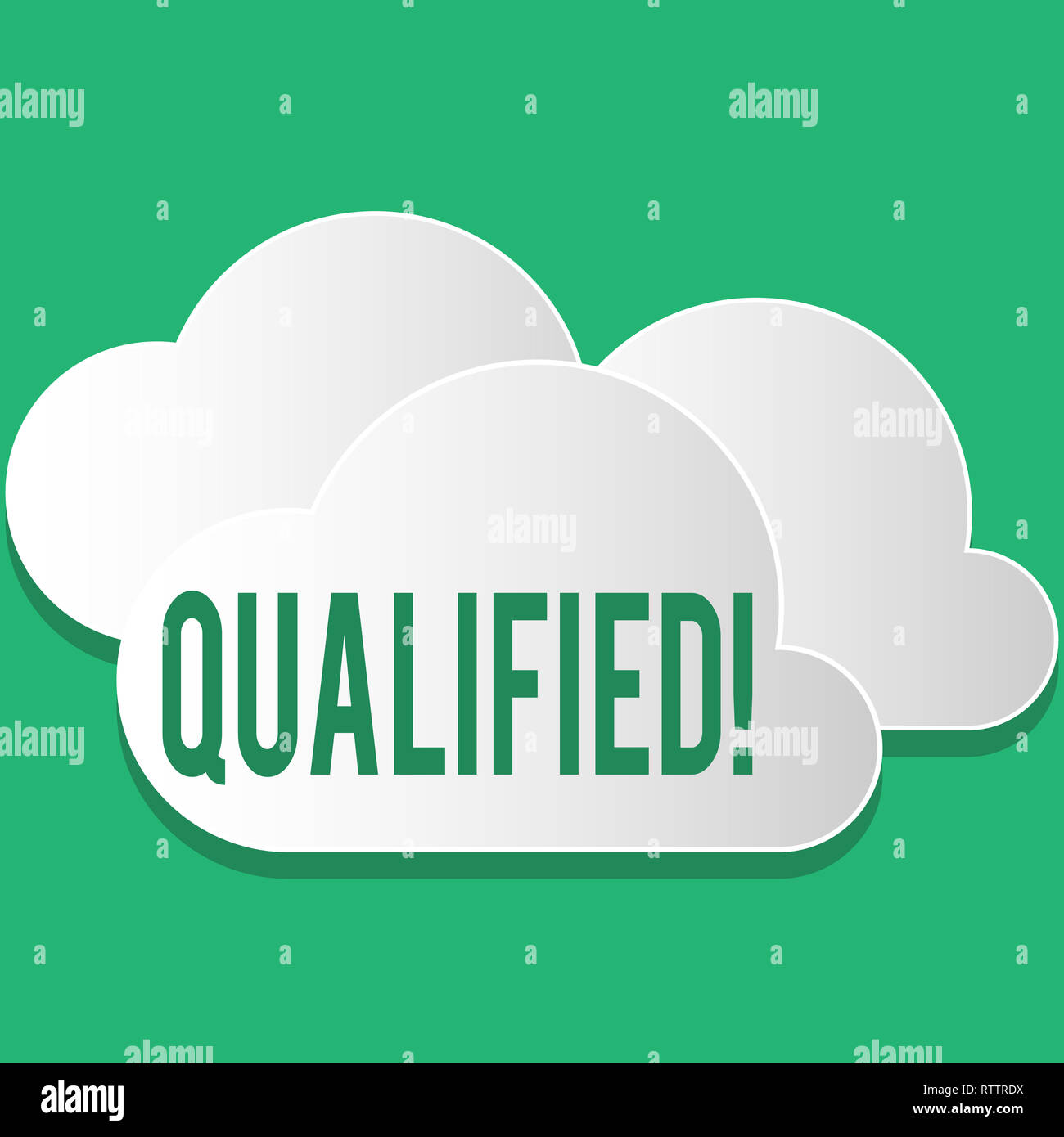 Handwriting text qualified business hi-res stock photography and images ...