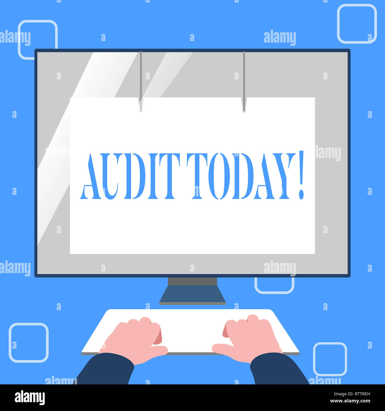 Handwriting text writing Audit Today. Concept meaning Inspection made ...