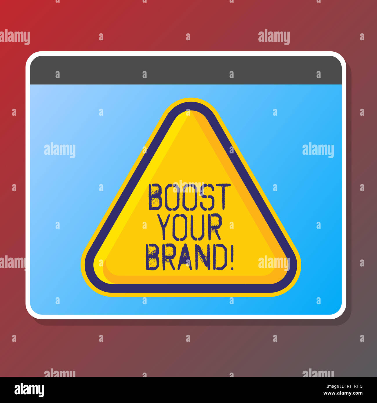 Text sign showing Boost Your Brand. Conceptual photo improve your ...
