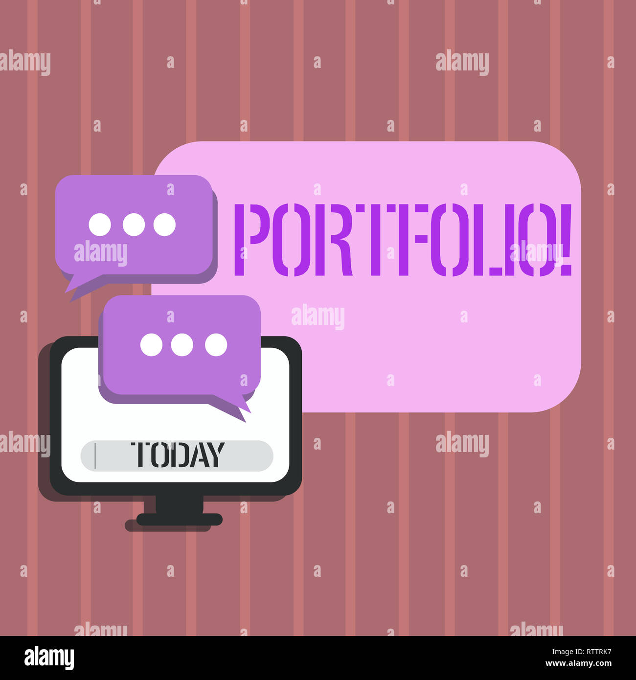 Word writing text Portfolio. Business concept for Examples of work used ...