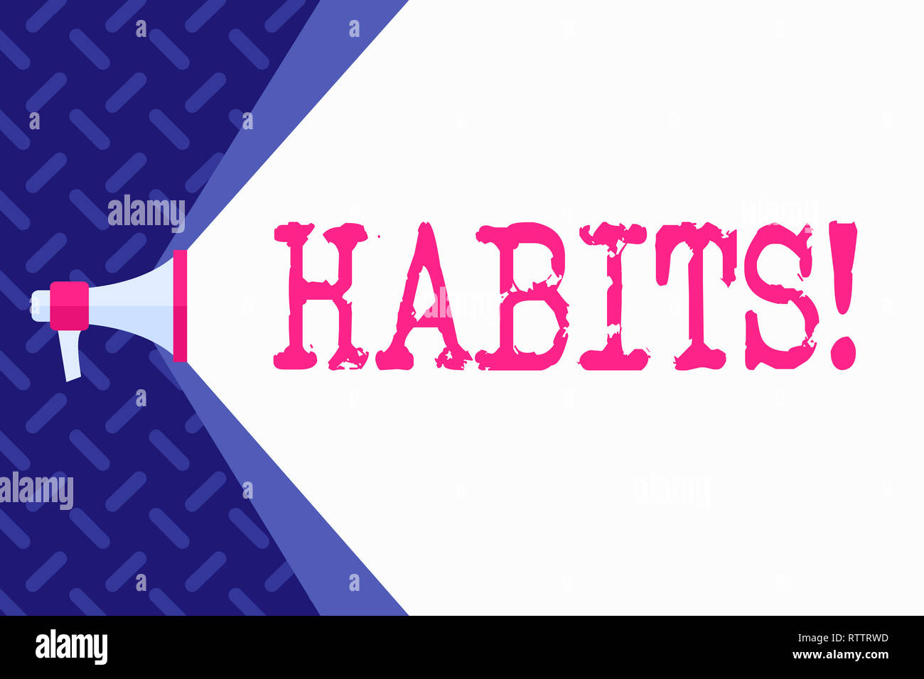 Word writing text Habits. Business concept for Regular tendency or ...