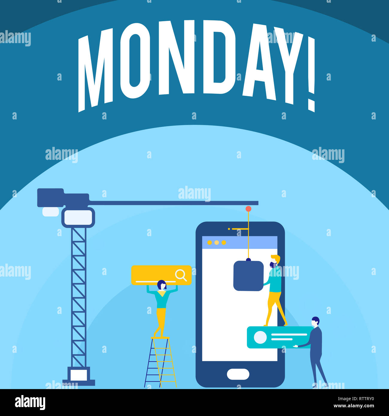 Handwriting text writing Monday. Concept meaning First day of the week ...