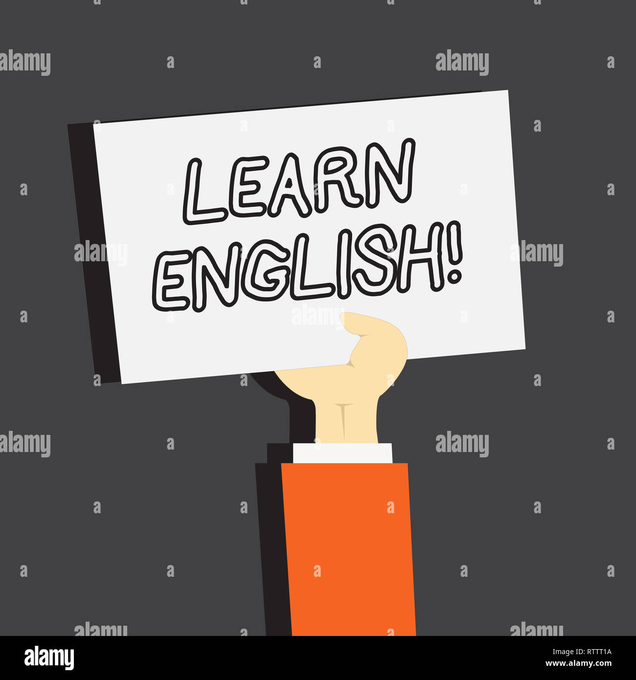 Conceptual hand writing showing Learn English. Business photo ...