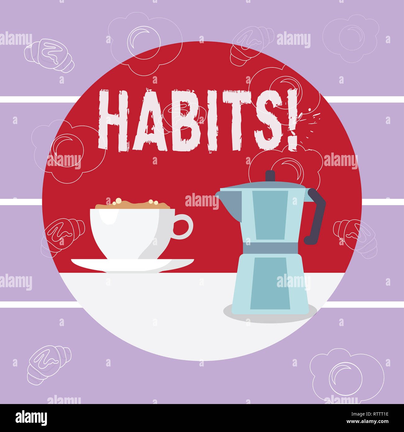 Writing note showing Habits. Business photo showcasing Regular tendency ...