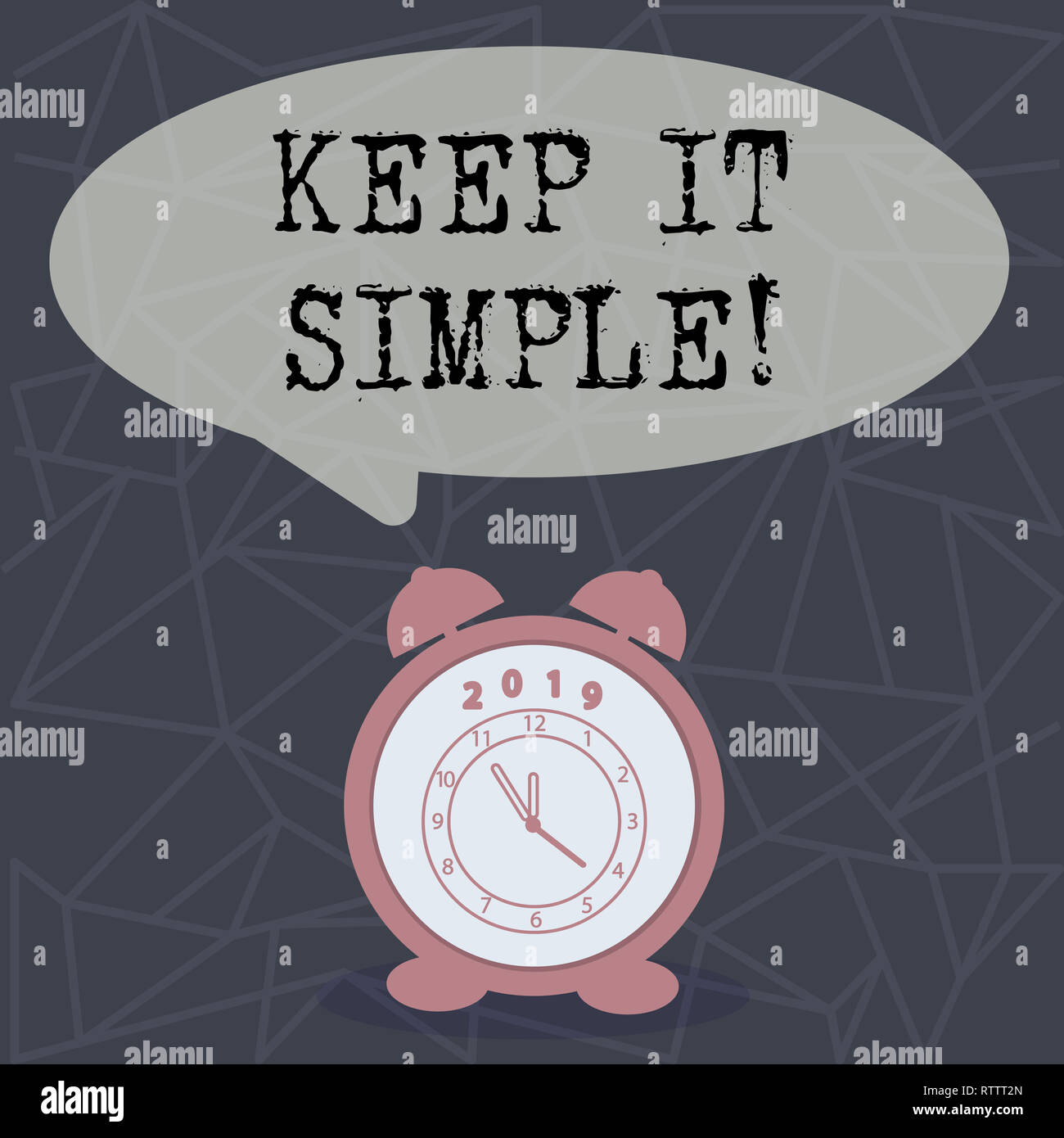 Text sign showing Keep It Simple. Conceptual photo Simplify Things Easy ...