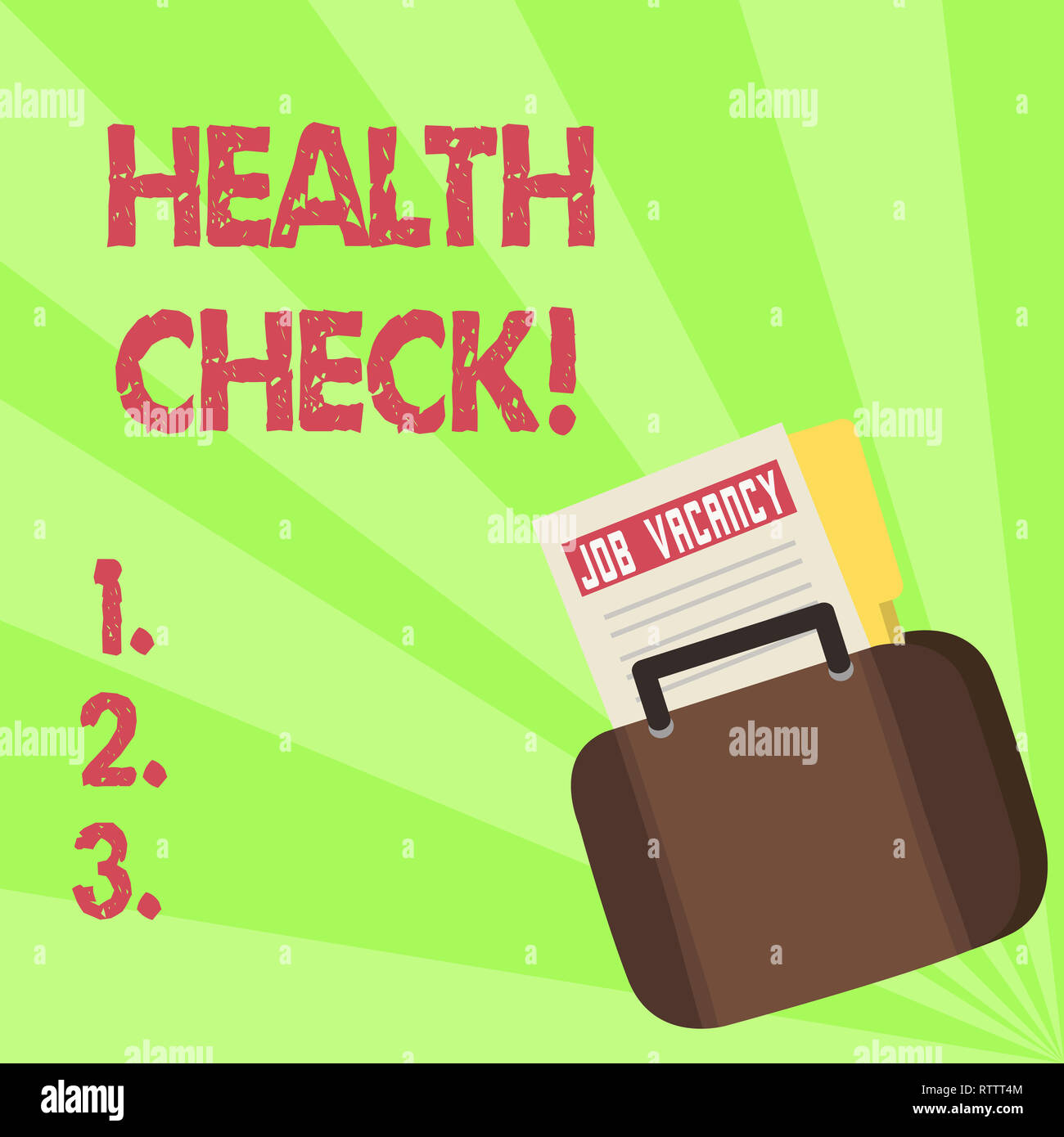 Handwriting text Health Check. Concept meaning Medical Examination ...