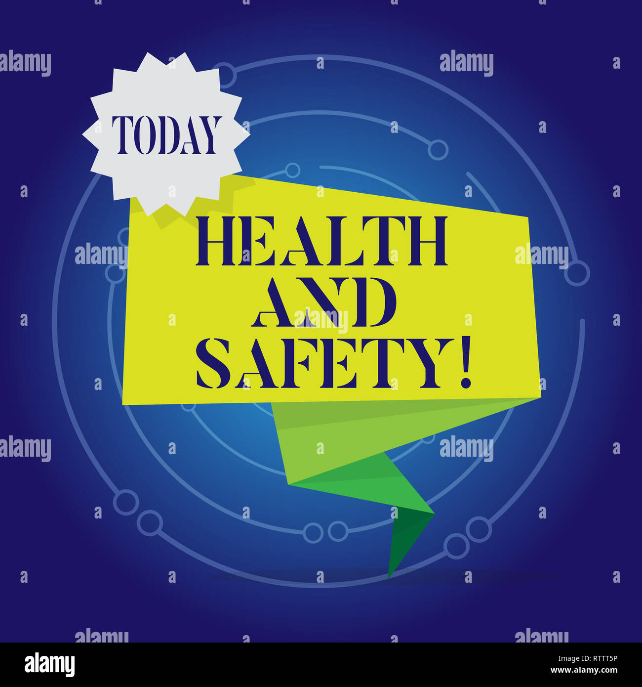 Writing note showing Health And Safety. Business photo showcasing being ...