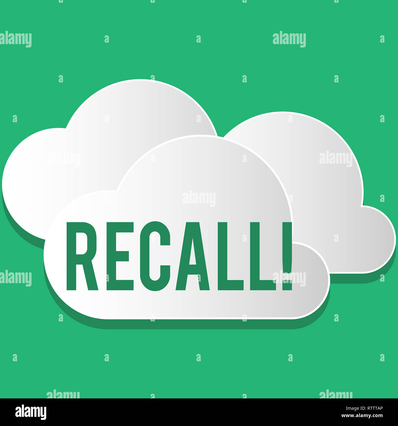 Handwriting text Recall. Concept meaning Bring back to memory Ordering ...