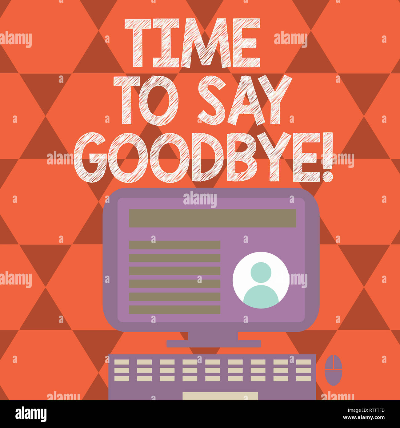 Text sign showing Time To Say Goodbye. Conceptual photo Separation ...