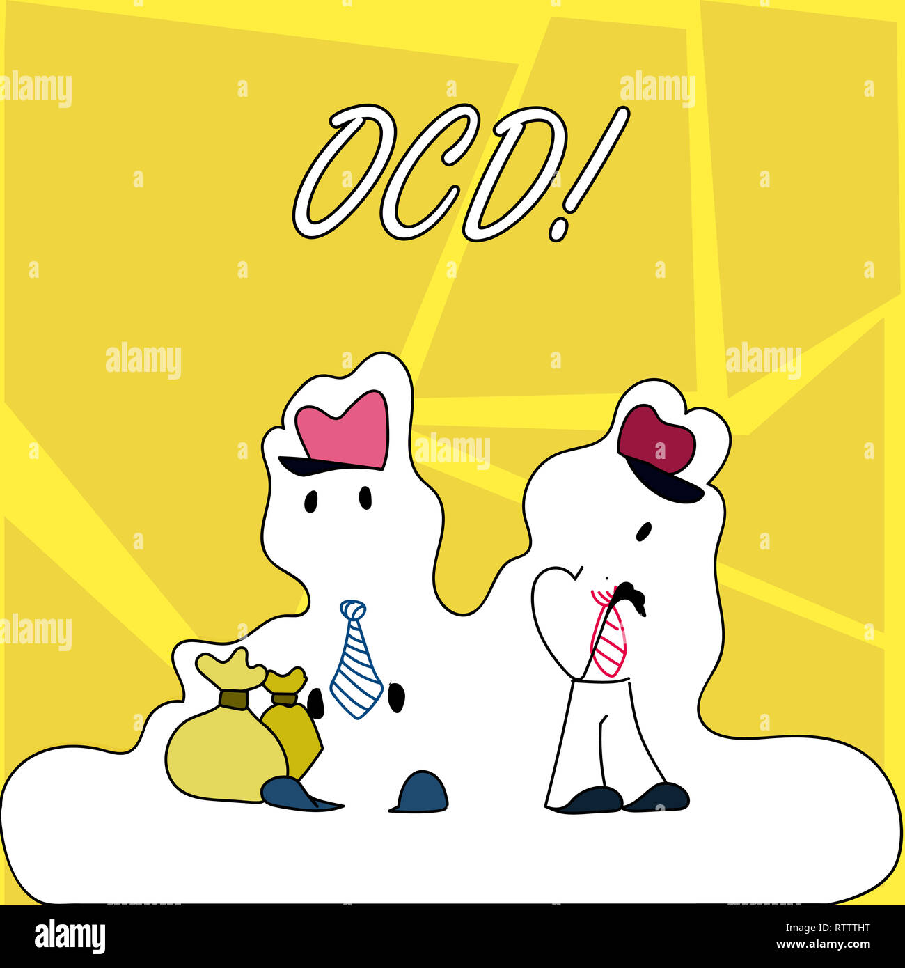 Writing note showing Ocd. Business photo showcasing Obsessive ...