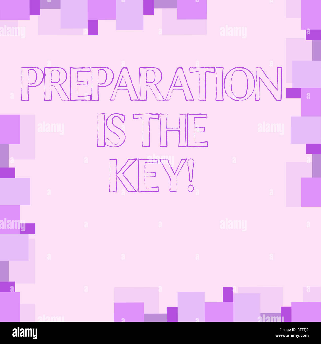 Handwriting Text Writing Preparation Is The Key Concept Meaning Learn