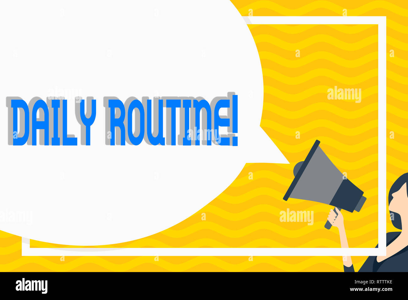 Conceptual hand writing showing Daily Routine. Business photo ...