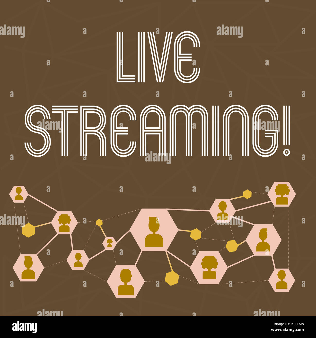 Text sign showing Live Streaming. Conceptual photo Media realtime ...