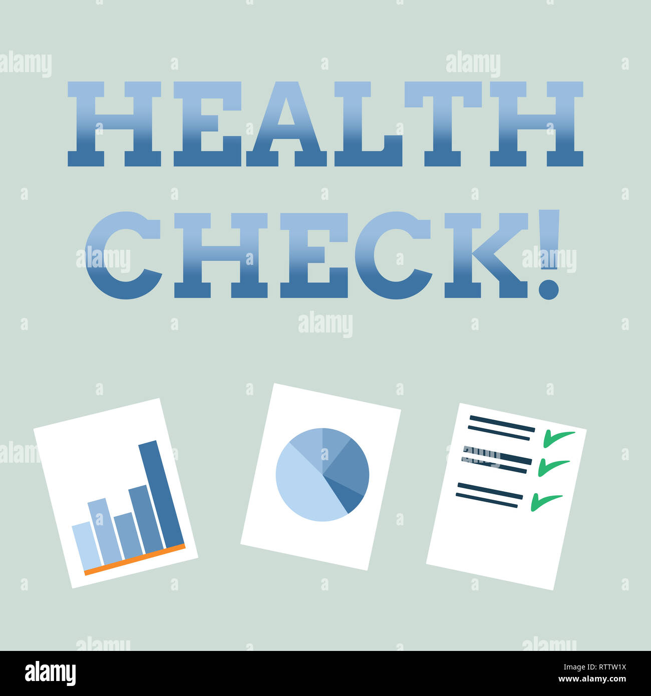 Handwriting text Health Check. Concept meaning Medical Examination ...
