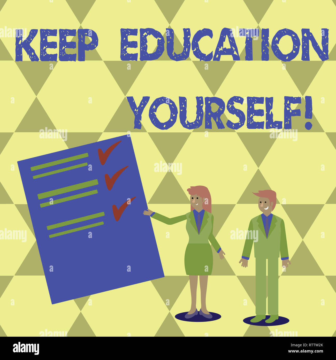 Writing note showing Keep Education Yourself. Business photo showcasing ...