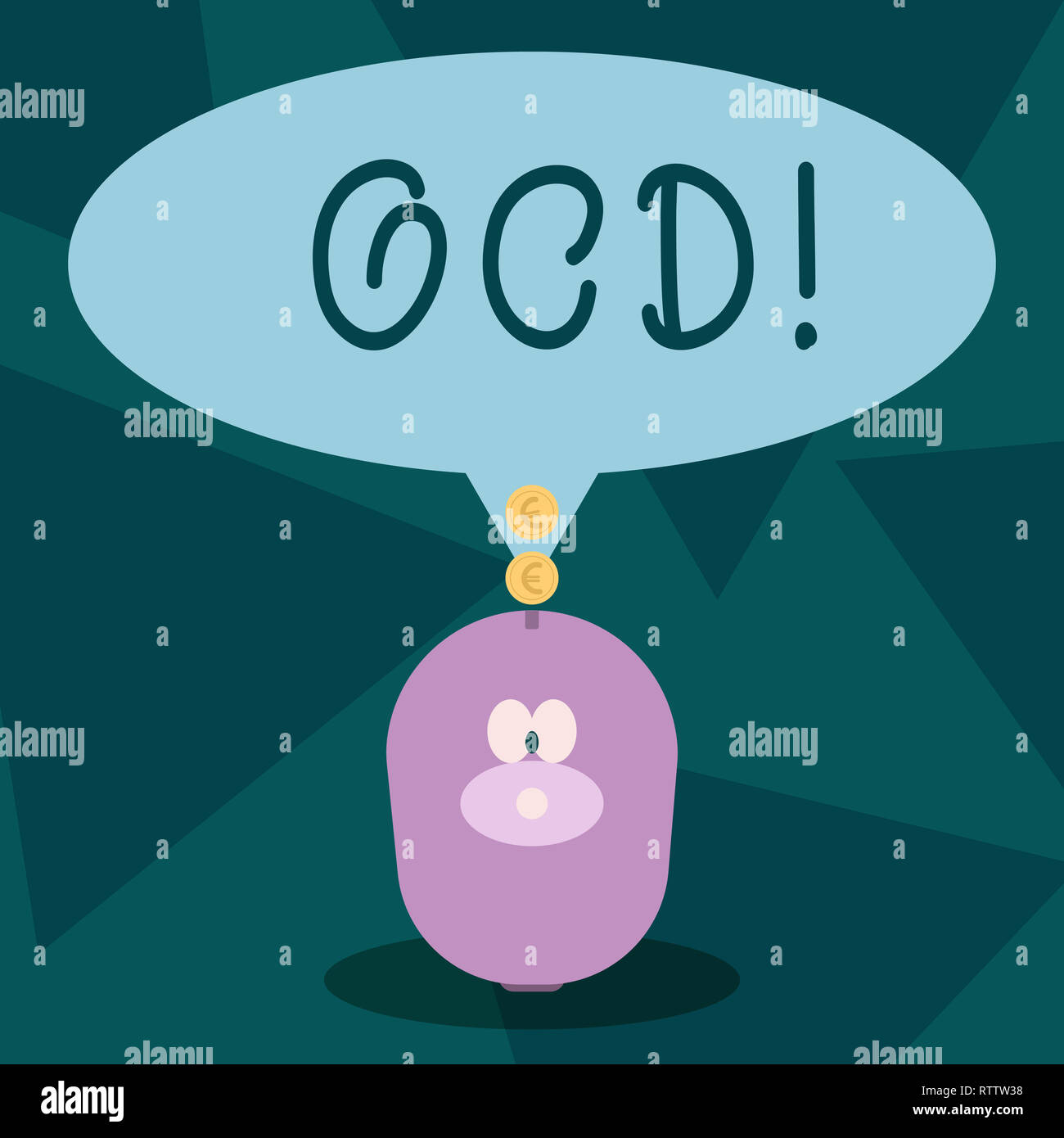 Writing note showing Ocd. Business photo showcasing Obsessive ...