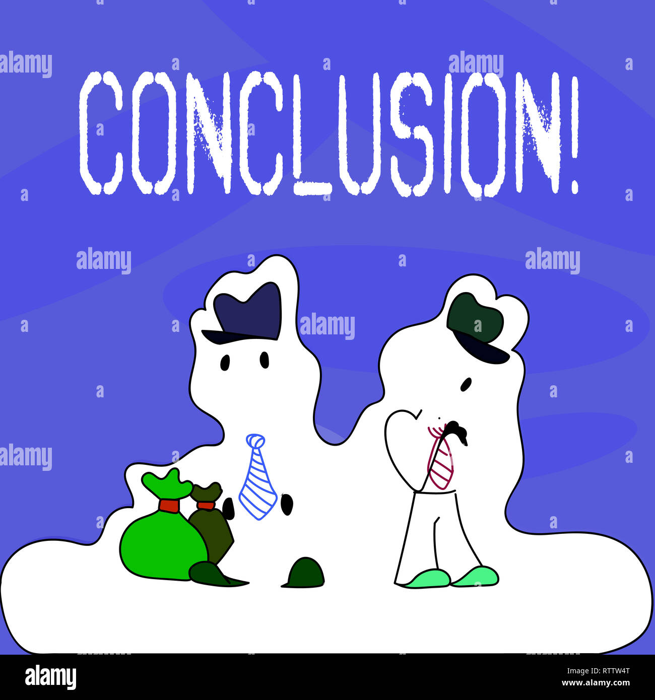 Conceptual hand writing showing Conclusion. Business photo text Ending ...