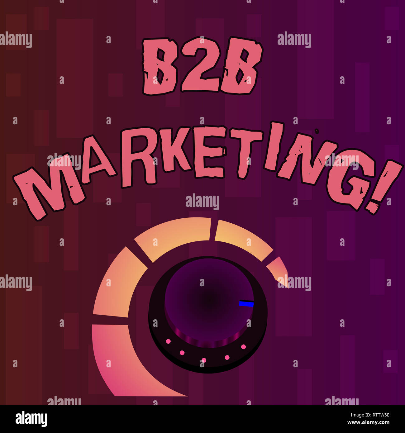 Handwriting text writing B2B Marketing. Concept meaning Business to ...