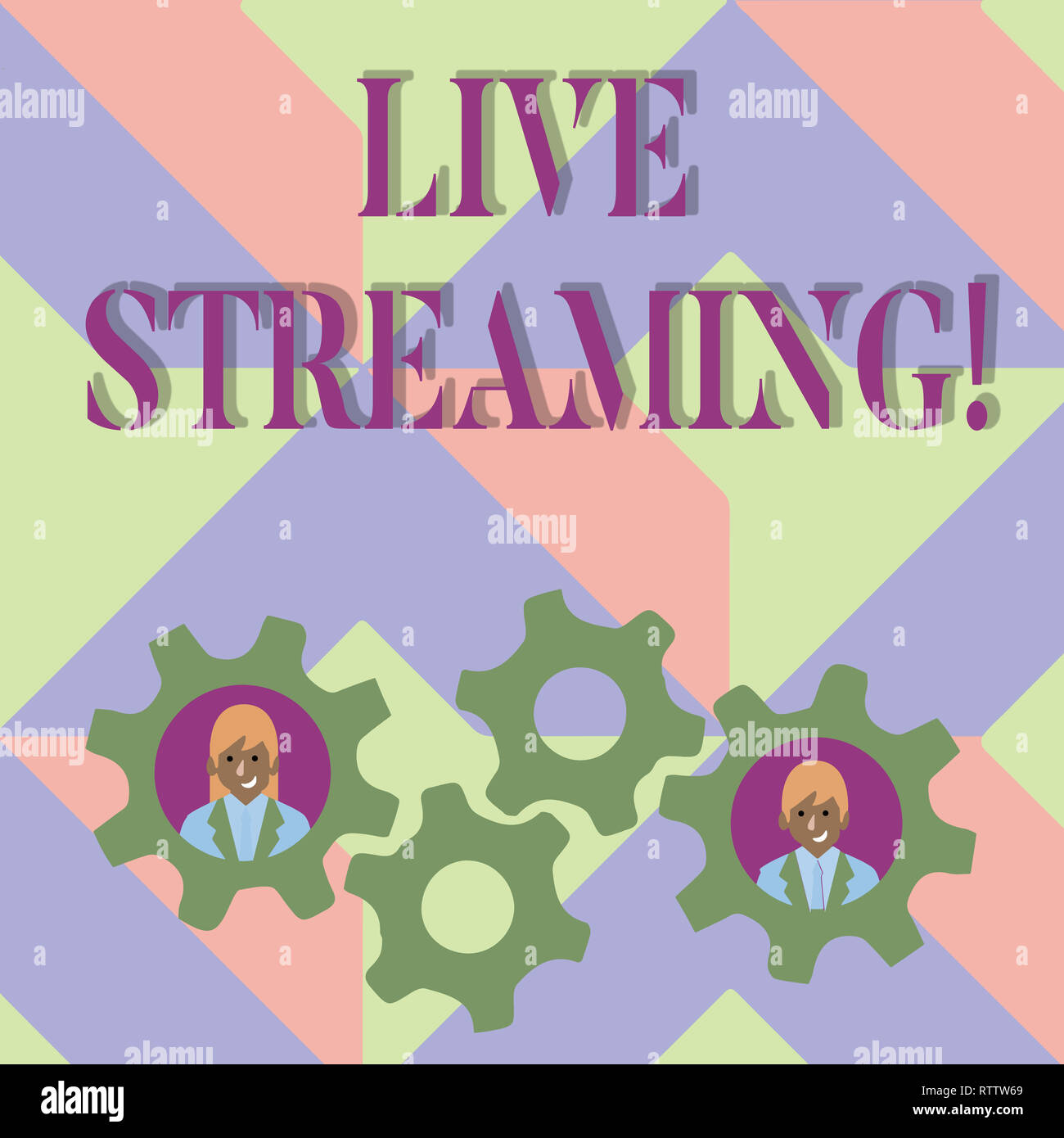 Handwriting text writing Live Streaming. Concept meaning Media realtime ...