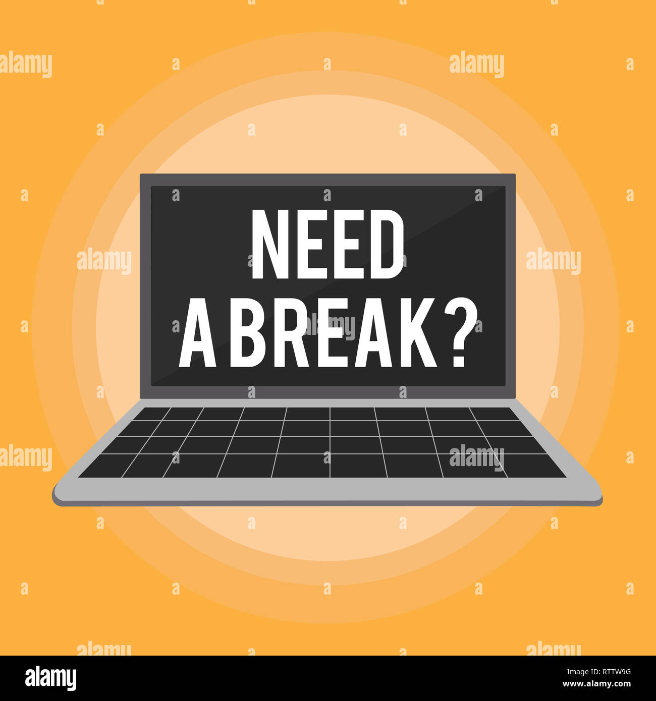 Text sign showing Need A Breakquestion. Conceptual photo Vacation ...