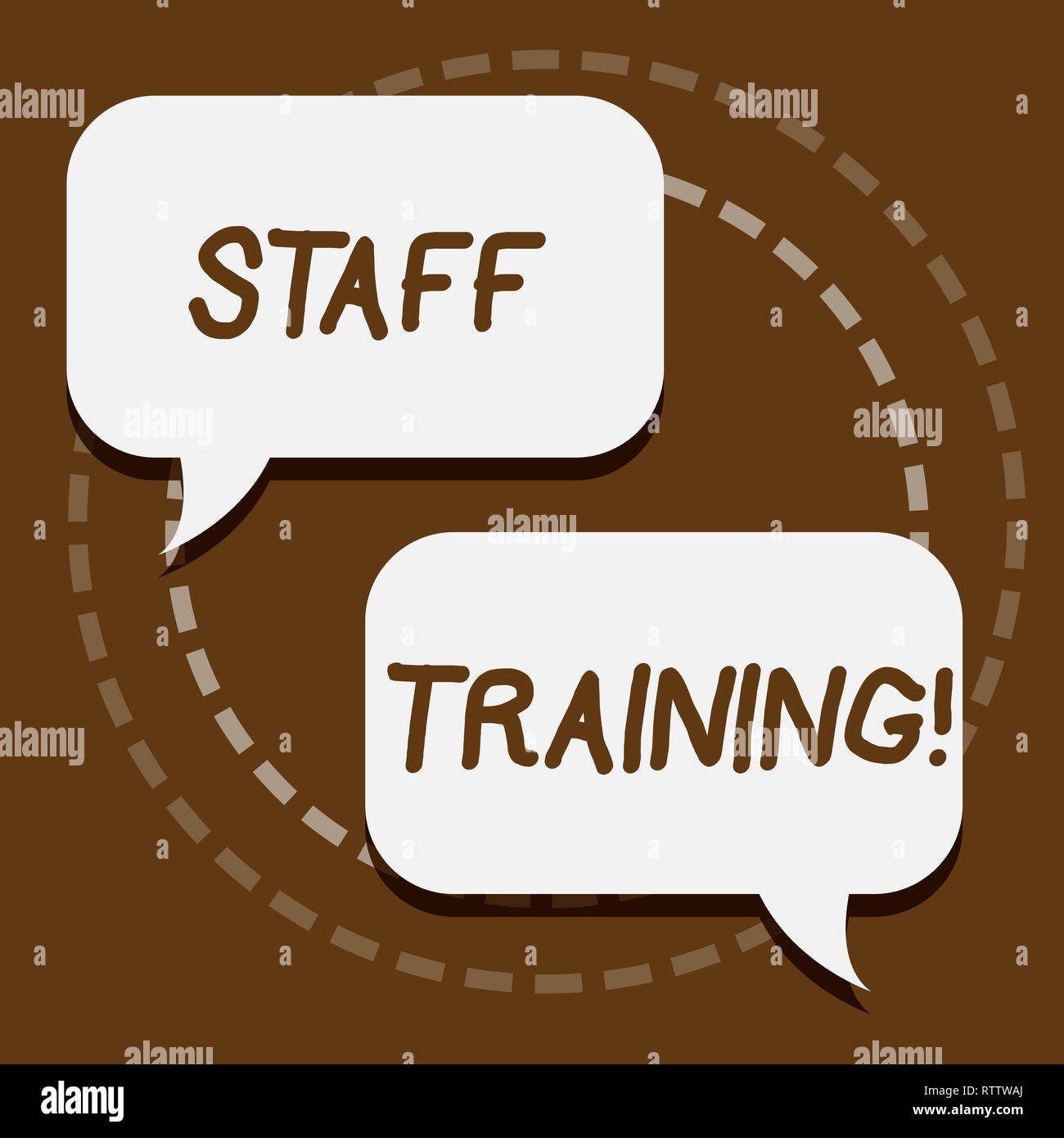 Text sign showing Staff Training. Conceptual photo Teaching Teamwork ...