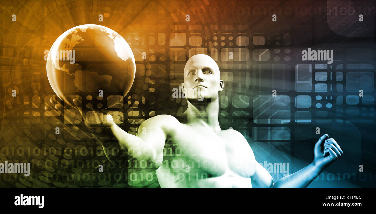 Concept for New Technology Corporate Business Development Art Stock ...