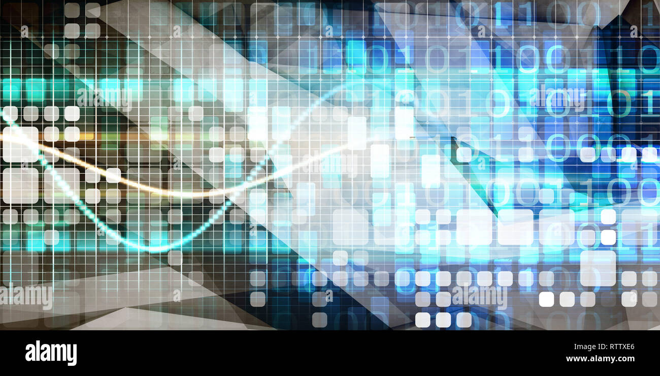 Telecommunications Technology Network Going Global as Art Stock Photo ...