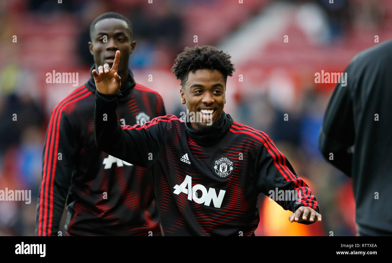 Manchester United's Angel Gomes during the Premier League match at Old ...
