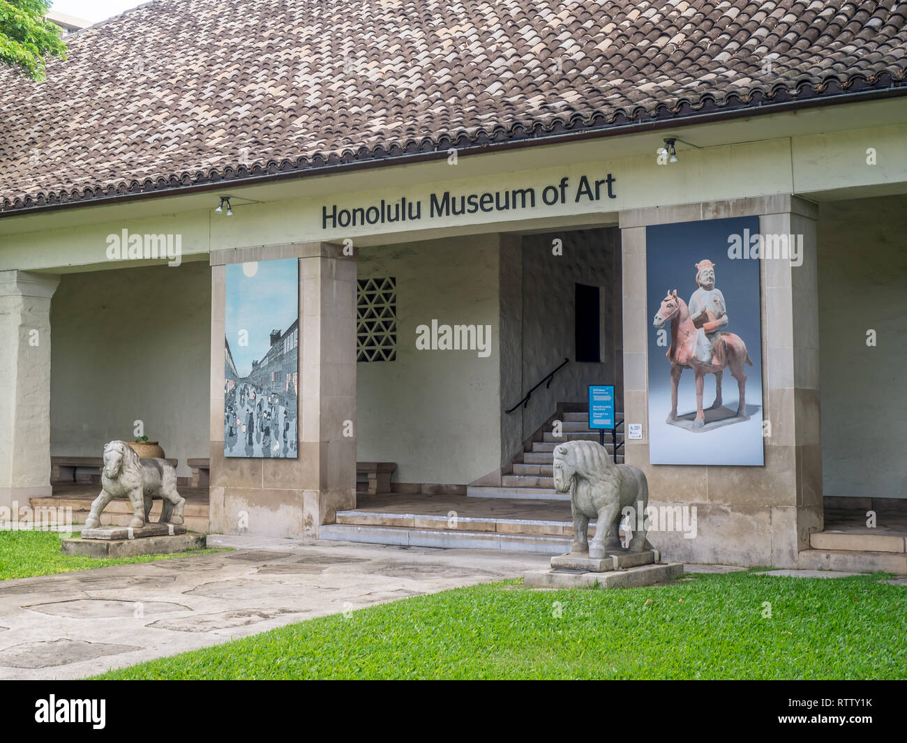 The Honolulu Museum of Art on August 6, 2016 in Honolulu, Hawaii. The ...