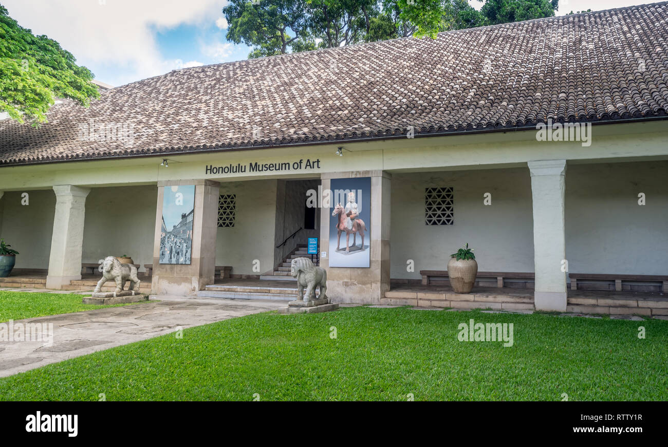The Honolulu Museum of Art on August 6, 2016 in Honolulu, Hawaii. The ...